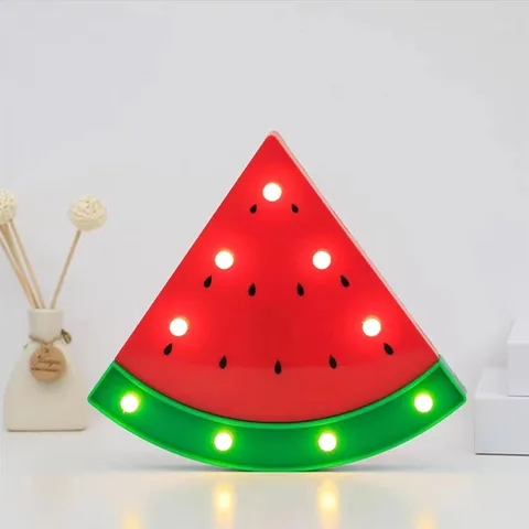 Buy Watermelon Shaped Table Lamp Battery Operated Marquee Letter Light ...