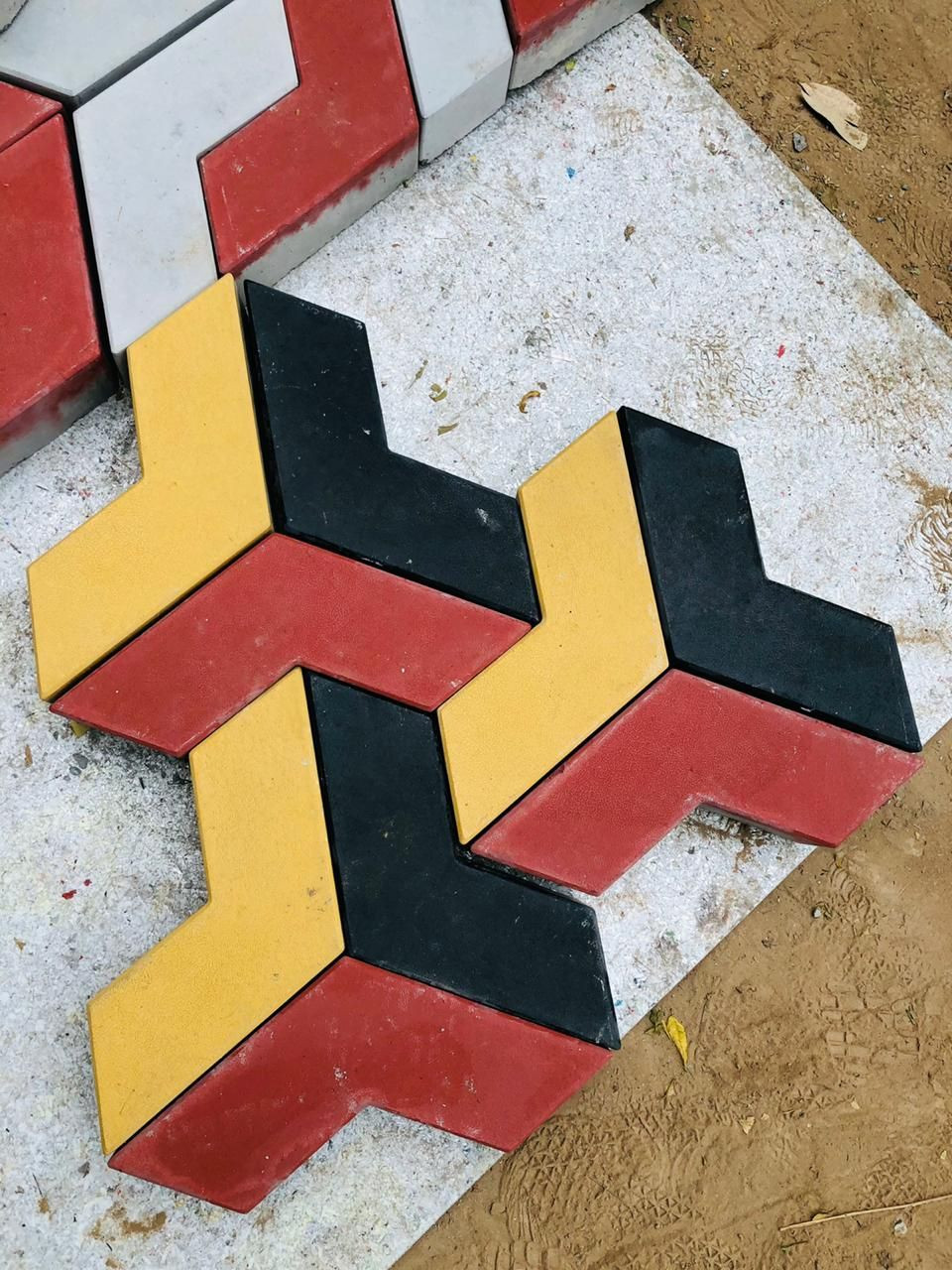 Buy V- Shape Interlocking Tiles from Armaan Marble, India | Tradewheel.com