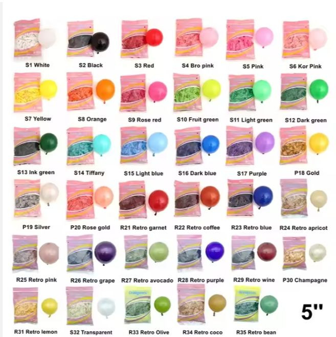 Buy Standard Matte Balloons 5/10/12/18/24/36 Inch Helium Macaron Latex ...