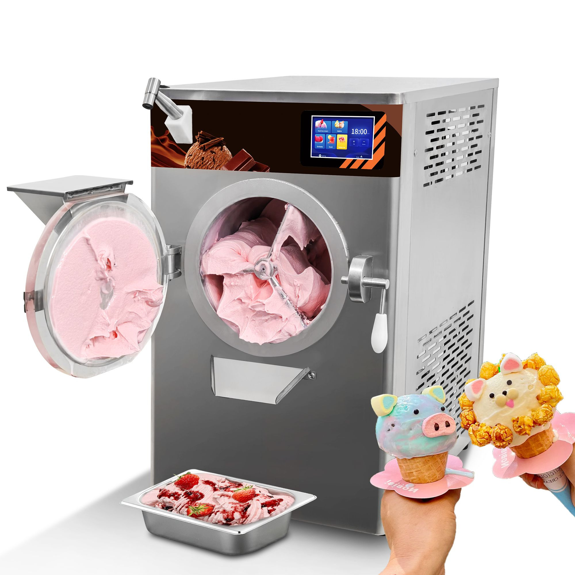 Buy 28-2t Stainless Steel Hard Ice Cream Machine Price Gelato Making ...