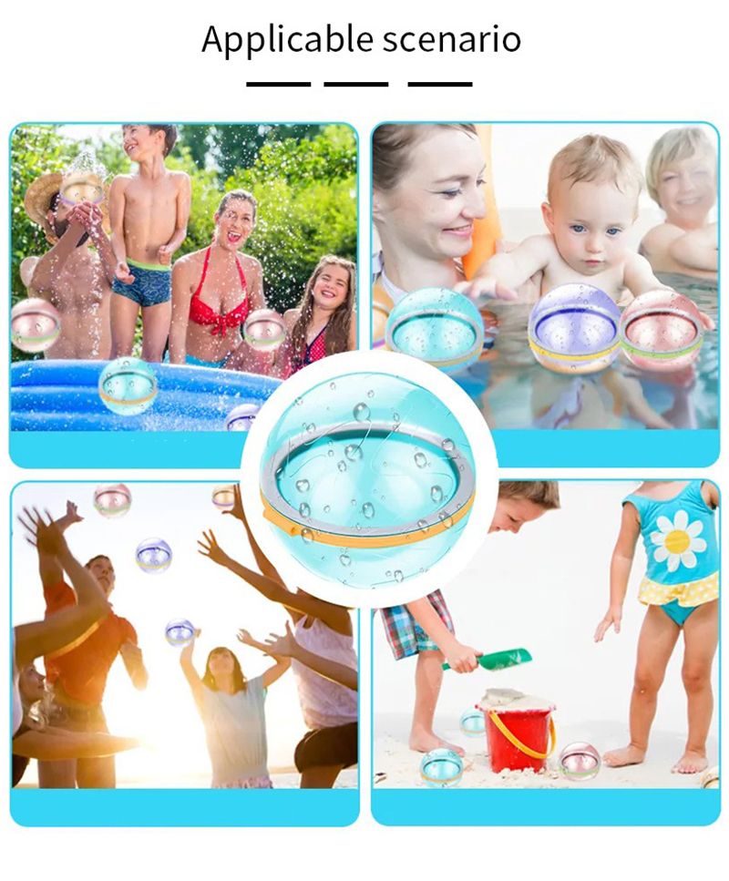 Buy Reusable Bomb Water Balloons Summer Pool Toys For Kids Outdoor ...