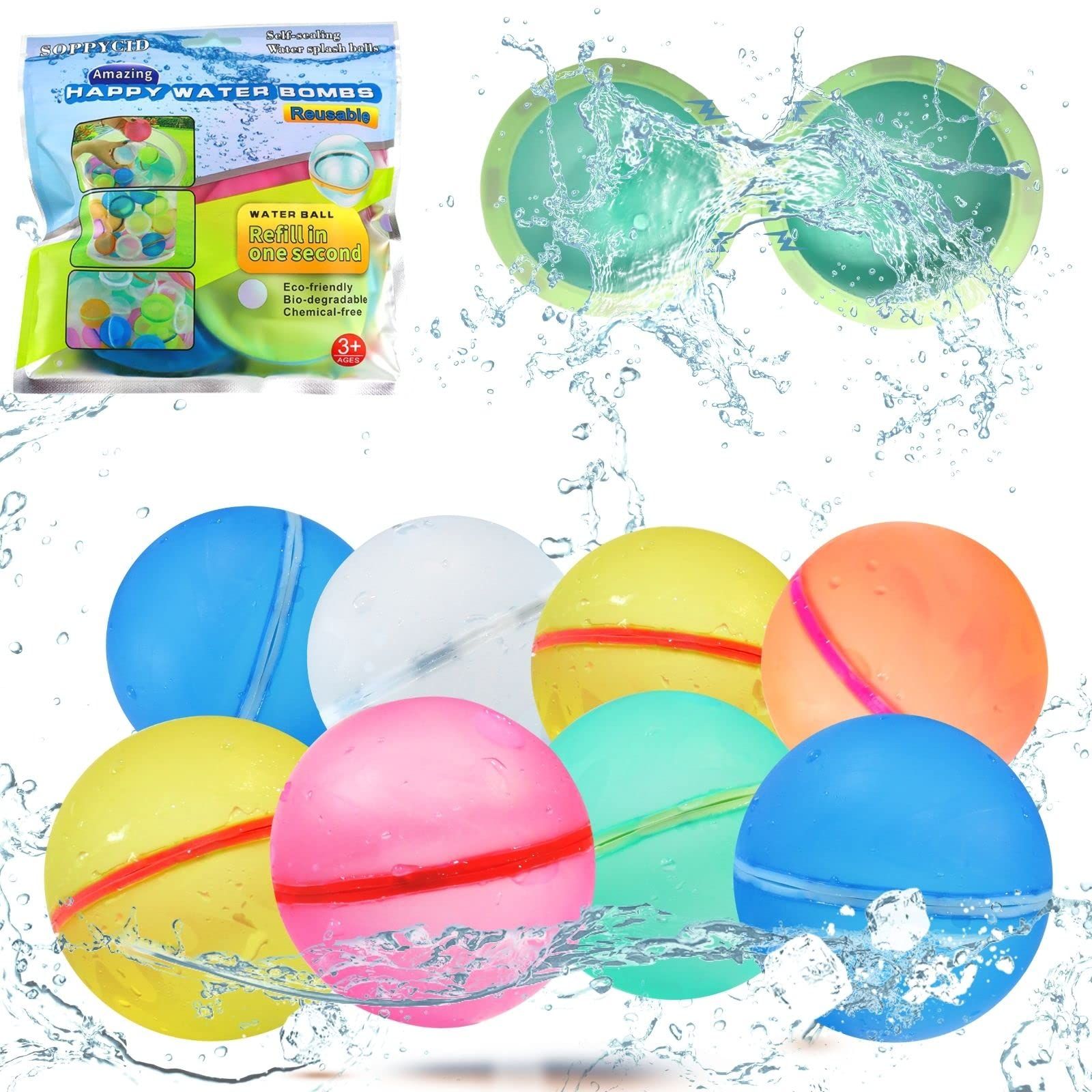 Buy Reusable Bomb Water Balloons Summer Pool Toys For Kids Outdoor ...