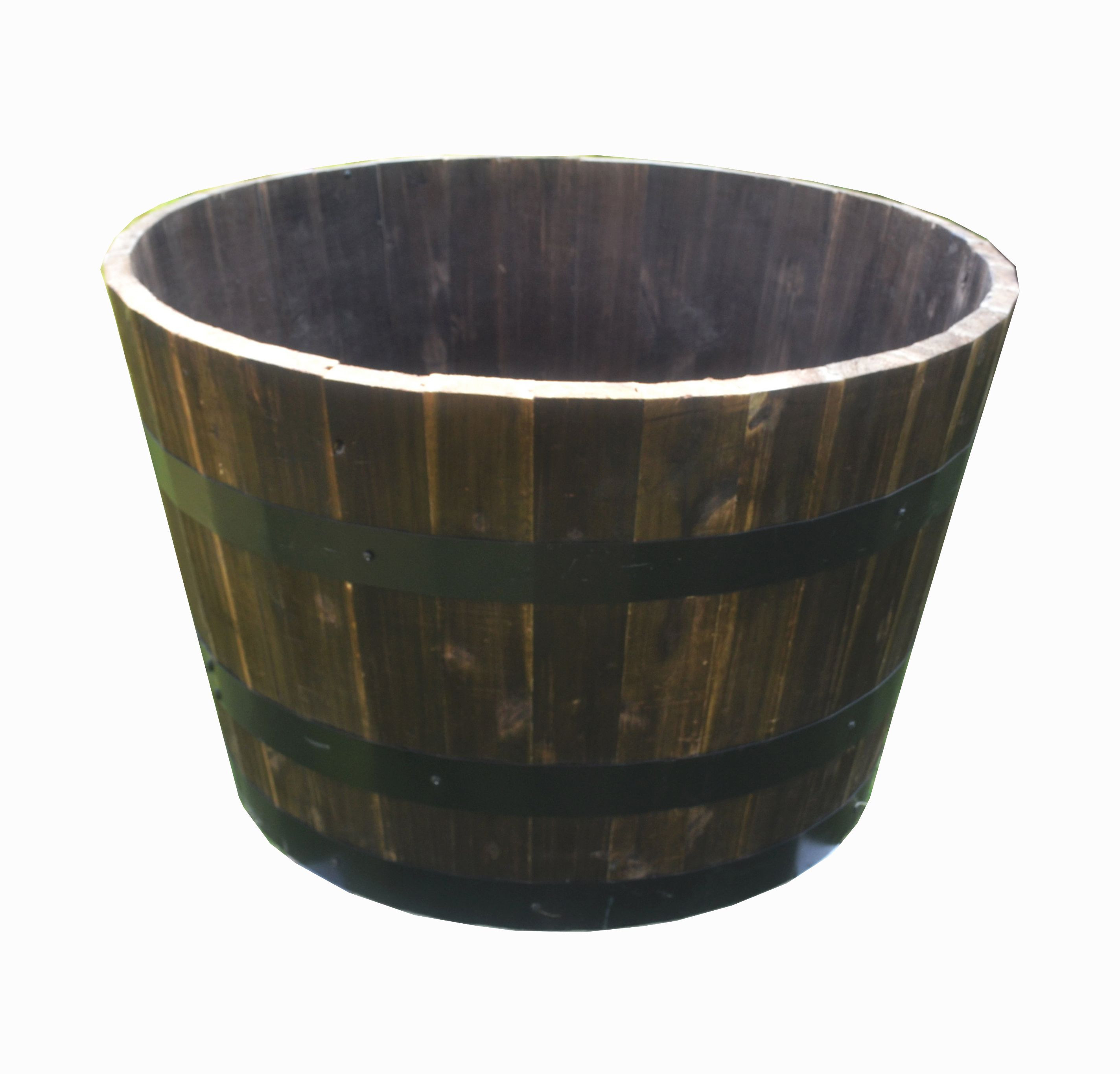 Buy Wooden Bucket Barrel Planters Wood Flower Pot Planters Whisky from ...