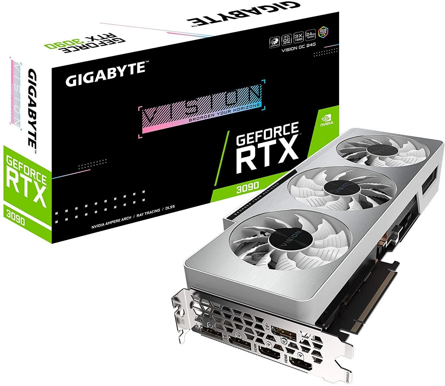 Buy Gigabyte Geforce Rtx 3090 Vision Oc 24g Graphics Card, 3x Windforce ...