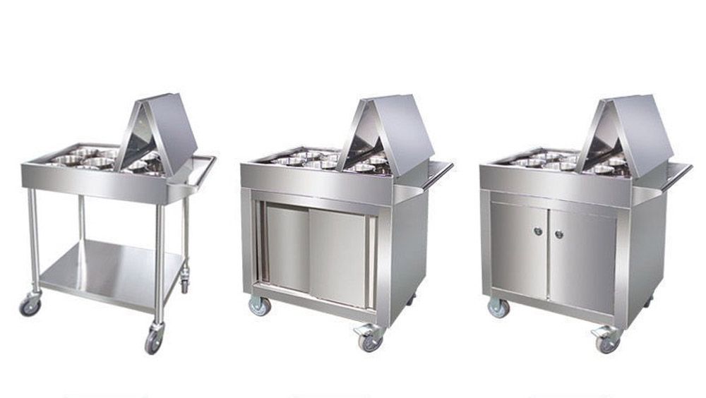Buy Commercial Stainless Steel Condiment Carts – 2-tier & 3-tier ...