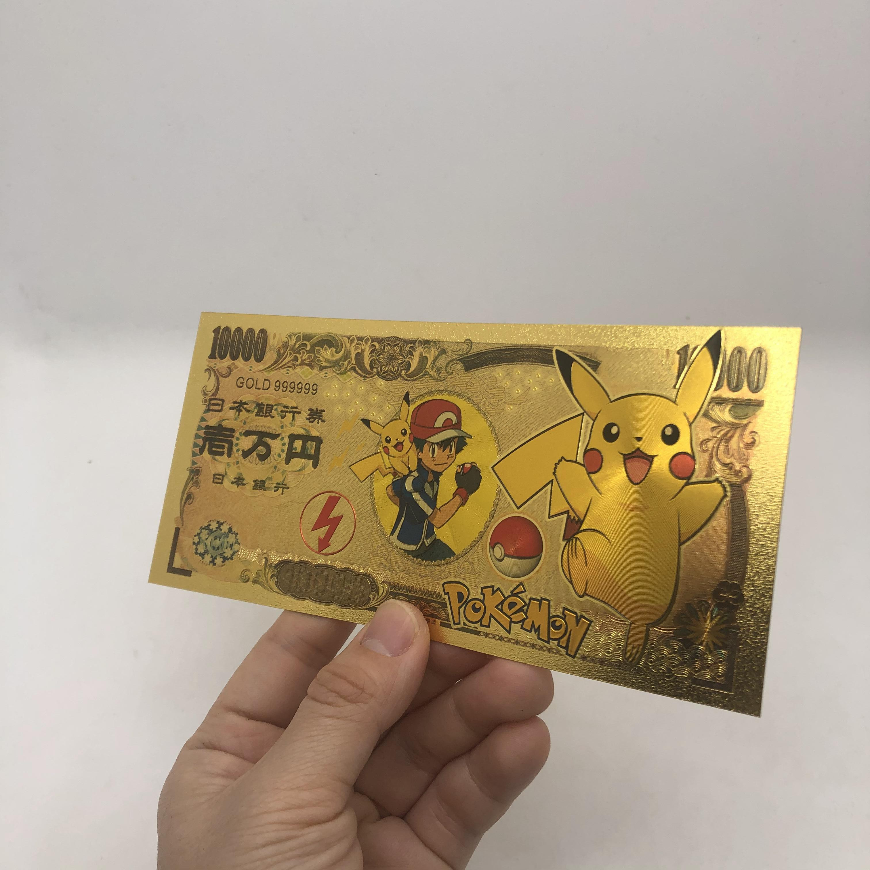 Buy 10 Designs Cute Animals Pikachu Ticket Gold Souvenir Banknote Japan ...