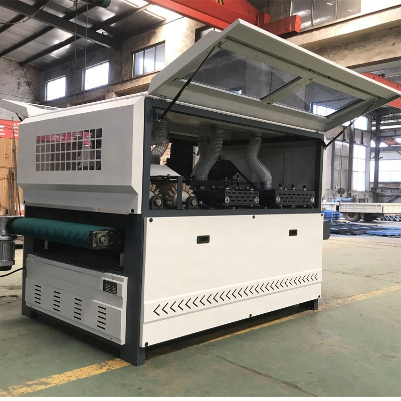 Buy 1000-6s Automatic 3 Groups Wire Brush Sanding Machine Drum Sander ...