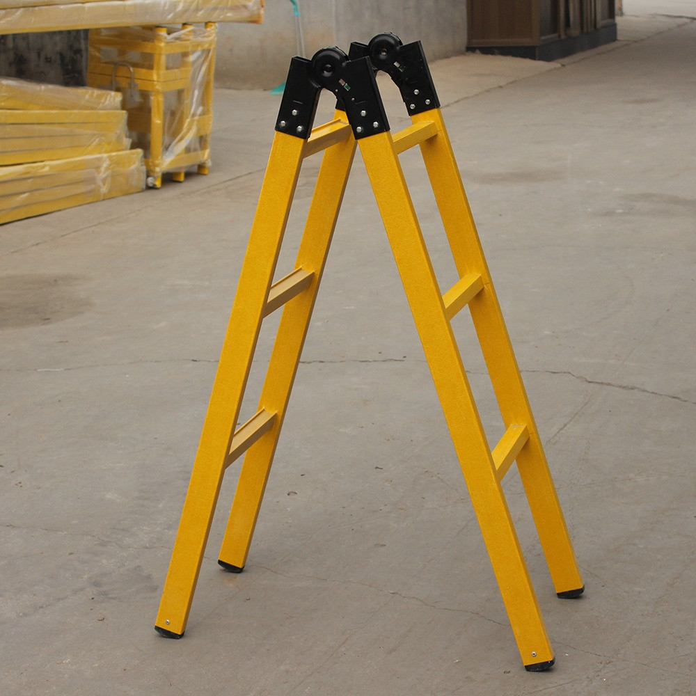 Buy 3m Foldable Easy Store Step Ladder Fiberglass Insulated Ladders ...