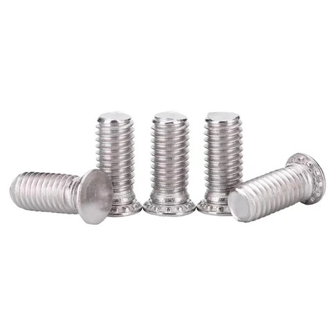 Buy 410 Stainless Iron Round Head Pressure Riveting Nuts Self Clinching ...