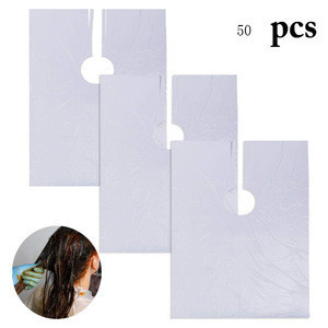 Buy 50pcs Disposable Waterproof Hair Salon Capes Hair Coloring Cape ...