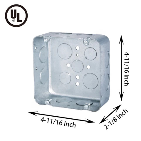 Buy 72171-3/4 Square Metal Electrical Junction Wall Box Ip65 Protection ...