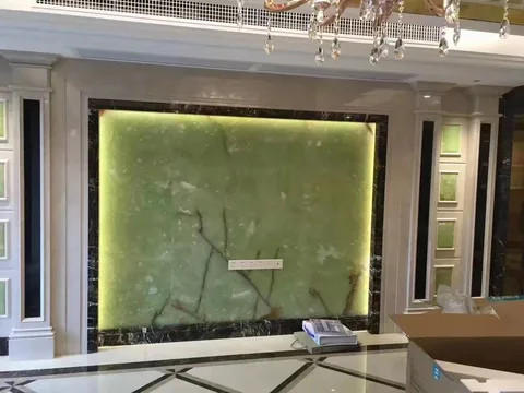 Buy Backlit Polished Green Jade Onyx Marble Stone Slabs For Villa ...