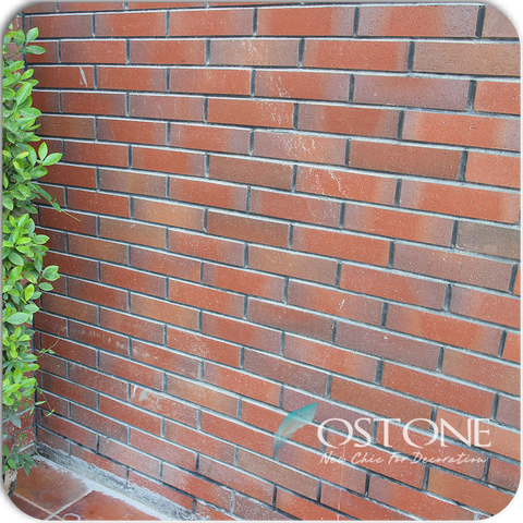 Buy Building Cladding System Red Brick Look Exterior Ceramic Wall Tiles ...
