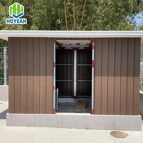 Buy Container House Outdoor Wood Plastic Composite Garden Shed Prefab ...