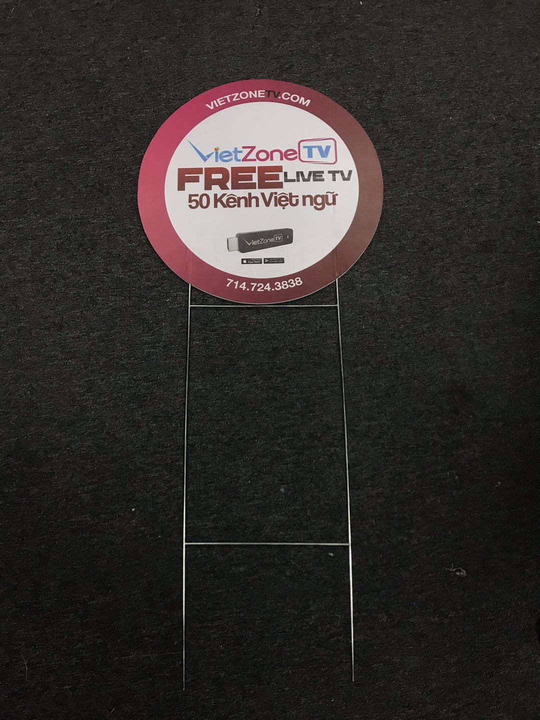 Buy Corflute Yard Sign With H Stake,corrugated Plastic Signs Double ...