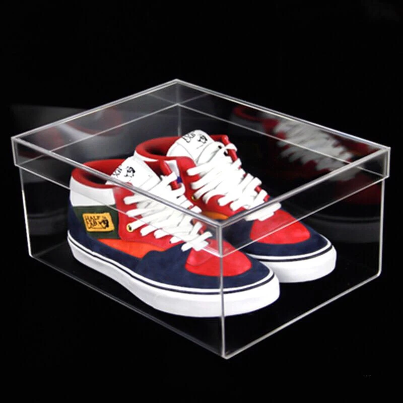 Buy Custom Size High Transparent Clear Acrylic Glass Shoe Box Clear ...