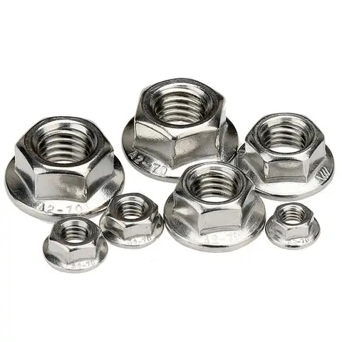 Buy Din6923 Stainless Steel Nut Flange Nut Non Slip Flange Nut from ...