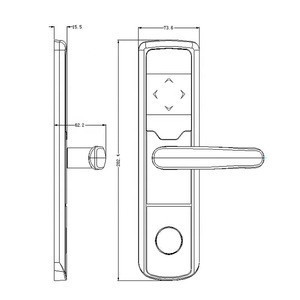 Buy Electronic Magnetic Card Key Hotel Swipe Card Reader Access Door ...