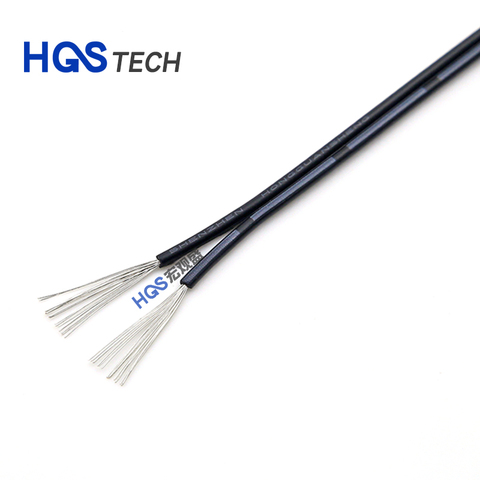 Buy Flat Cable Ul2468 22awg 2pin 3pin 4pin Parallel Wire White Black ...