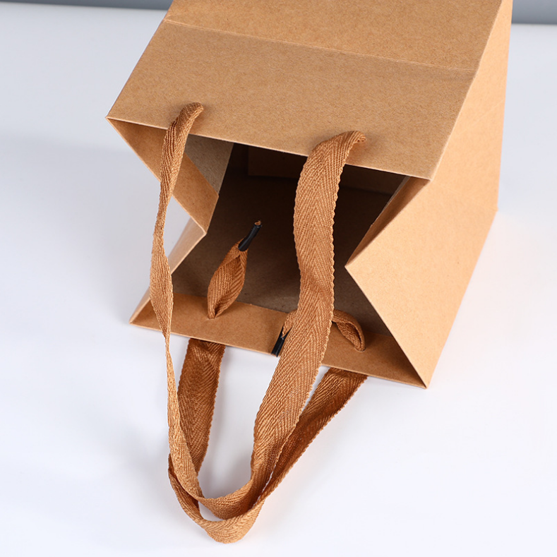 Buy Free Design Eco Friendly Custom Big Square Brown Bag Square Kraft ...