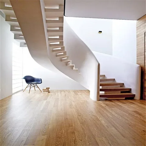 Buy Hidden Interior Stair Stringer With Wooden Case Tread Modern Design ...