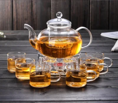 Buy High Borosilicate Glass Teapot Accept Customized Heat Resistant ...