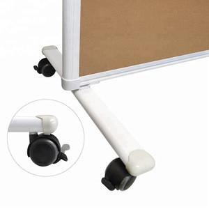 Buy High Density Movable Cork Board Bulletin Boards With Wheels from ...