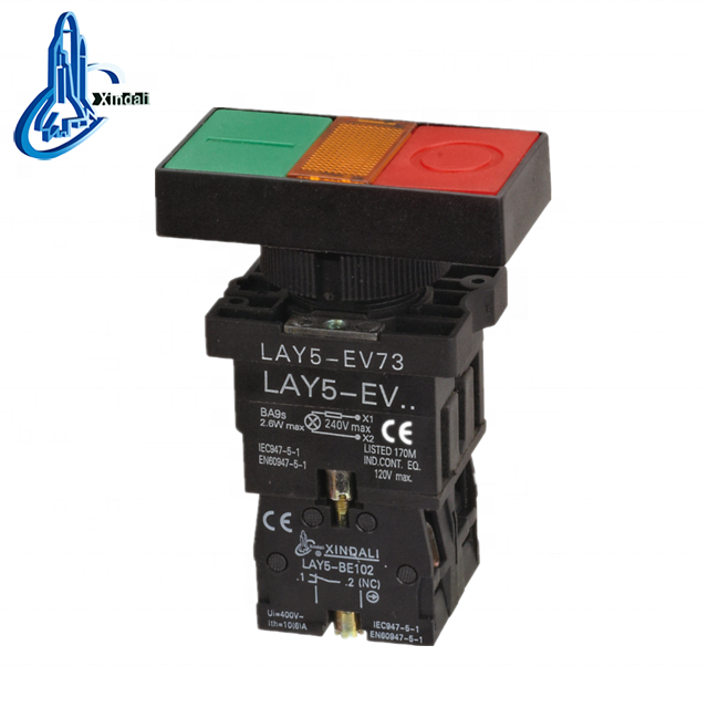 Buy Lay5-ew8375 Led Push Pull On Off Switch Start Stop Push Button Red ...