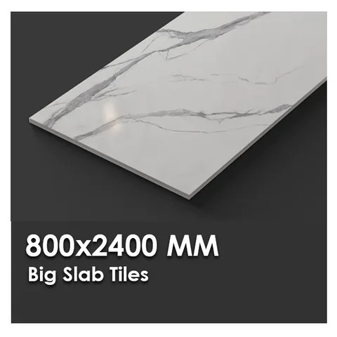 Buy Luxury 800x2400mm Polished Glazed Porcelain Tiles Marble Look With ...