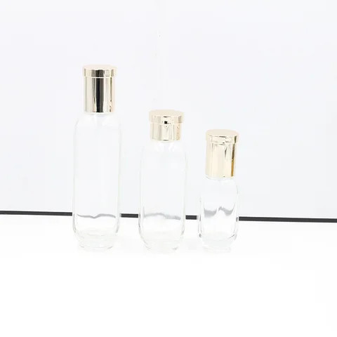 Buy Luxury Cosmetic Bottle Set 50g 40ml 100ml 120ml Glass Bottle Containers With Packaging from ...