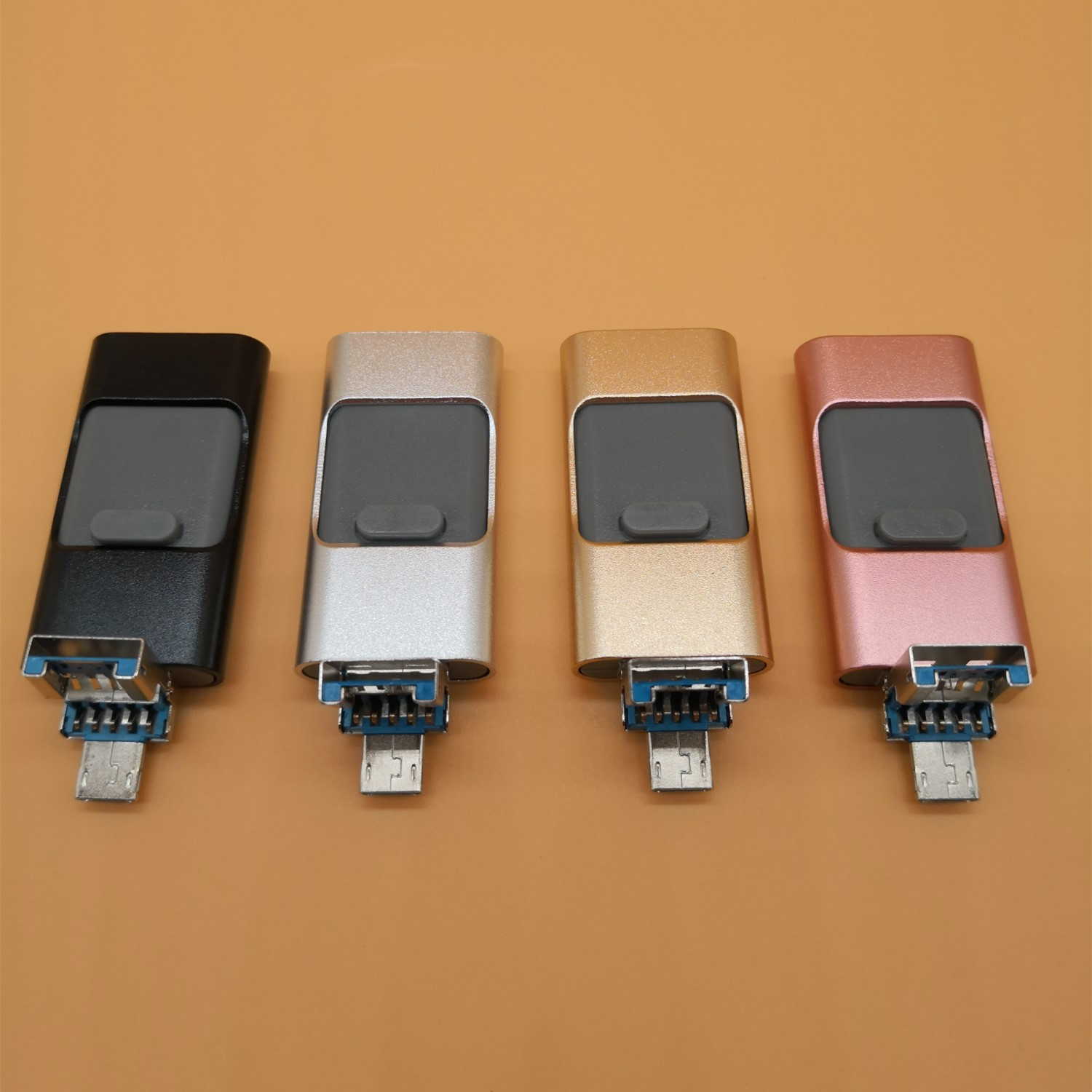 Buy Metal 3in1 Otg Phone Micro Usb Flashdisk Memory Stick Retractable ...