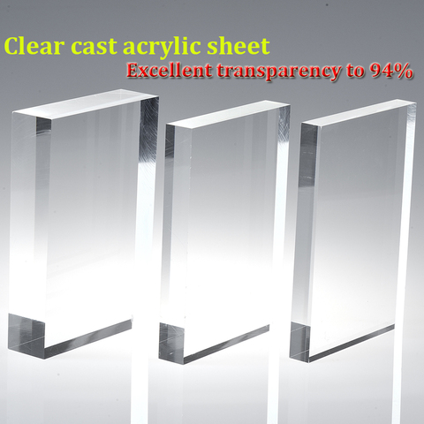 Buy Oleg 20mm Transparent Plexiglass Cast Acrylic Sheet Block from Oleg ...