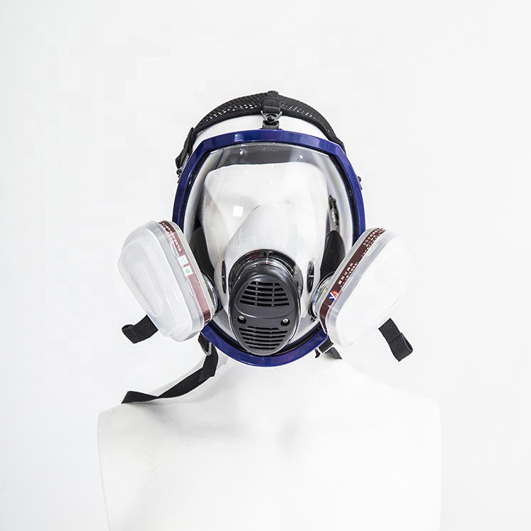 Buy Personal Protection Activated Carbon Gas Mask With Double Cartridge ...