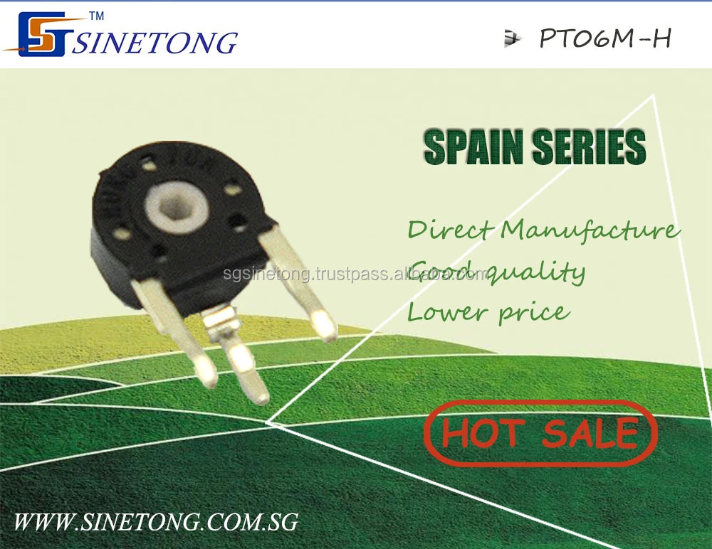 Buy Pt06 Piher Spain Potentiometer Carbon Film Rotary Trimming ...