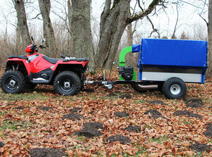 Buy Quad Tow-behind Trailer Combined Leaf Vacuum Blower/utv 6.5hp ...