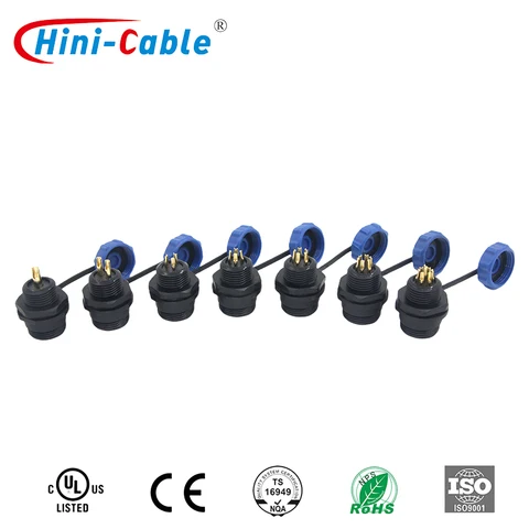 Buy Sd13 Model Waterproof Connector Plug Socket 4-hole 1-7pin Wire ...