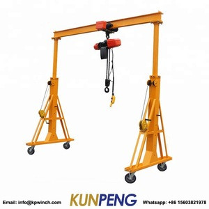 Buy Single Beam Small Portable Mobile Workshop Gantry Crane from Henan ...