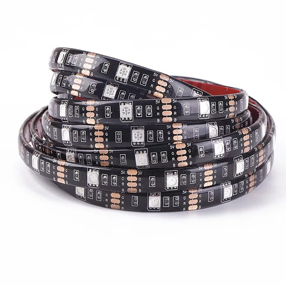 Buy Usb Led Strip Light Smd 5050 Rgb Colorful Dc5v Flexible Led Light ...