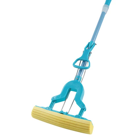 Buy Wood Floor Cleaning Absorbent Sponge Mop Folded Squeeze Water ...