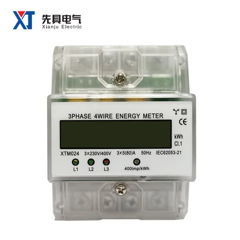 Buy Xtm024 Clear Abs Shell Three Phase 4 Wires Rs485 Communication Port ...