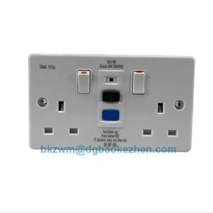 Buy Double Plastic Rcd Socket With Switch﻿ from Dongguan BAOKEZHEN ...