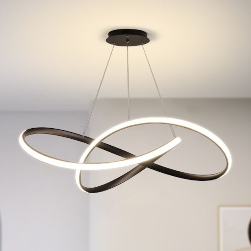 Buy New Arrivals Round Modern Hanging Ceiling Nordic Aluminum Lamp Chandelier Kitchen Led ...
