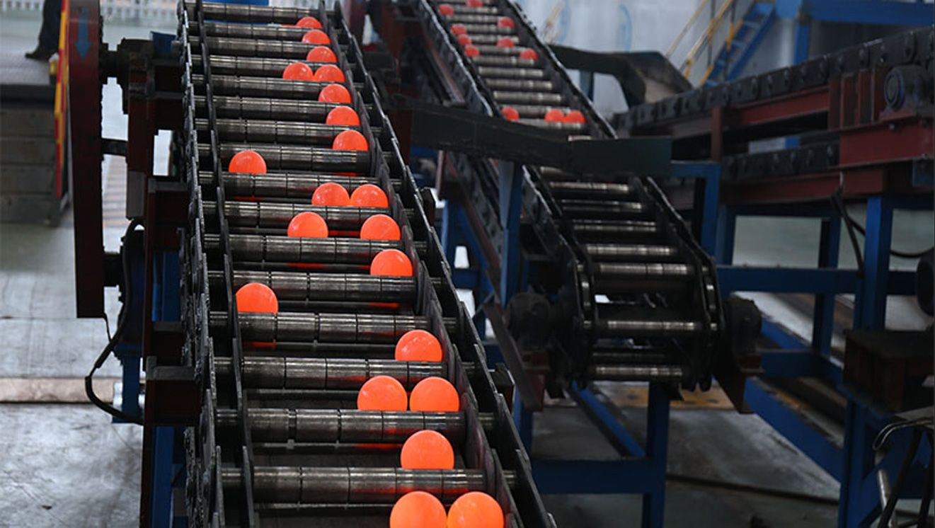 Buy Roll-forged-steel-grinding-balls from Hadid Steel Company, Iran ...