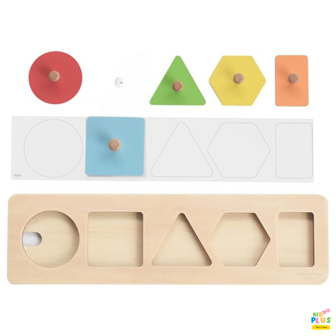Buy Wooden Shape Puzzle from The Kiddo Plus, India | Tradewheel.com