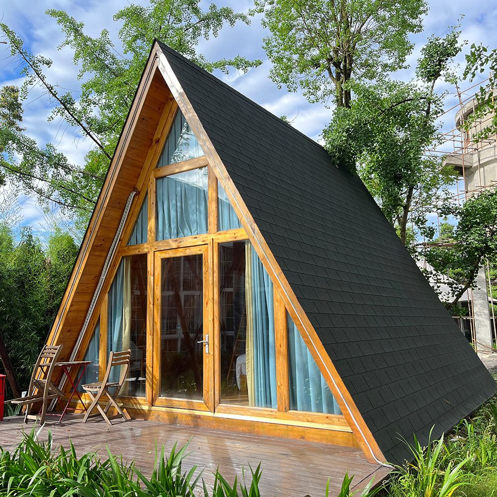Buy Small A-frame Wooden Cabin For Long-term Living from Glamping Tent ...