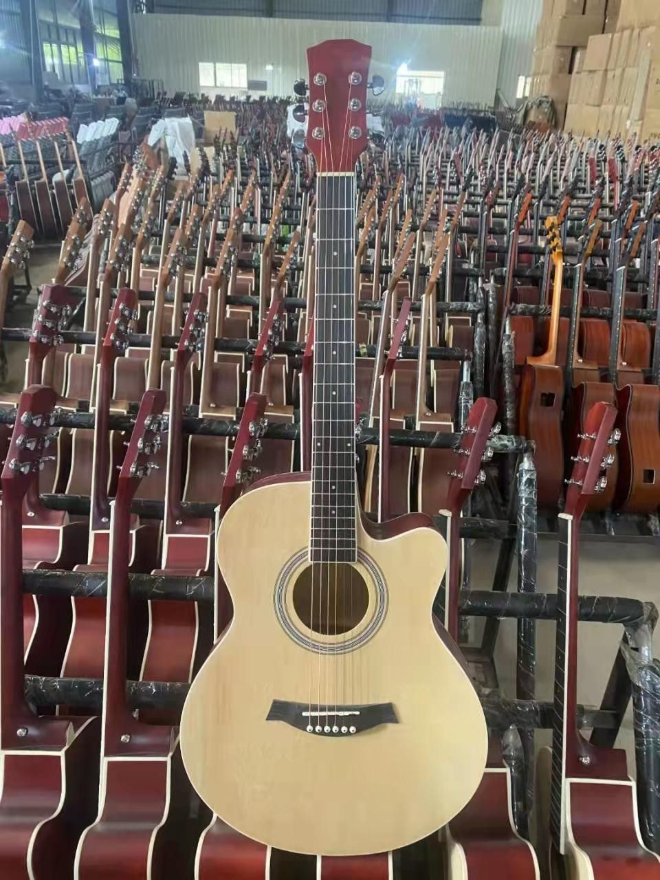 Buy 40 Inch Semi Acoustic Folk Guitar from Rongle Electronic Equipment ...