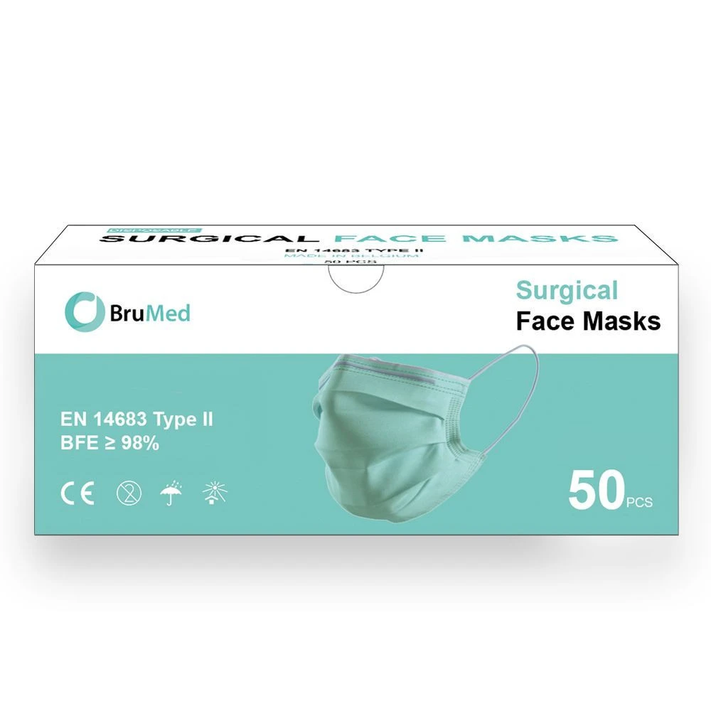 Buy Surgical Type Ii Mask - 3ply (en14683) from BruMed, Belgium ...