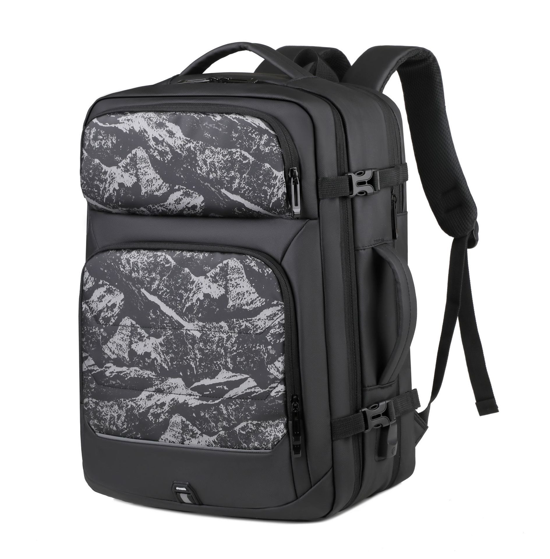 Buy Men Backpack Fit 17 Inch Laptop Usb Recharging Multi-layer Space ...