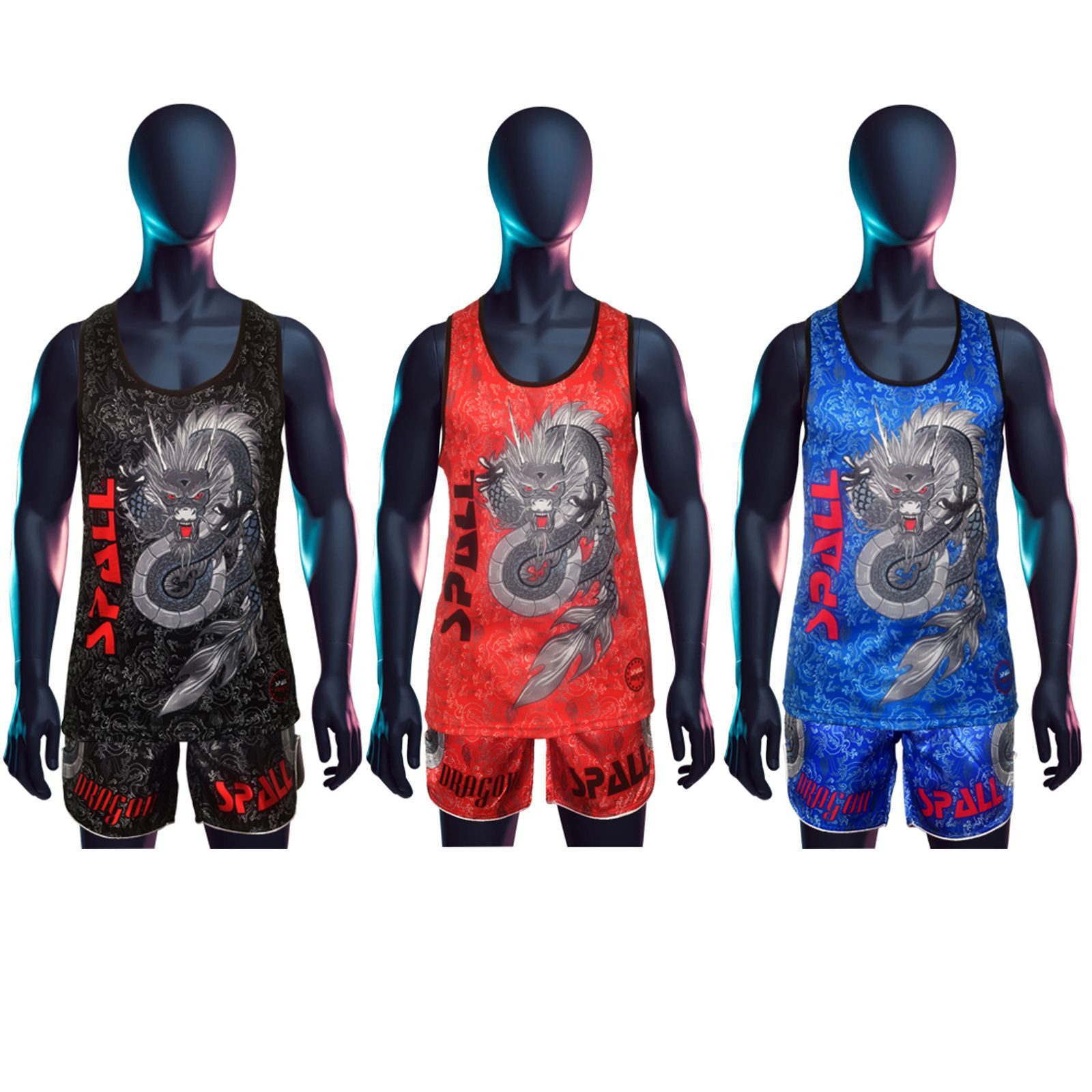 Buy Spall Men's Gym Tank Top And Shorts Workout Muscle Tee Training ...