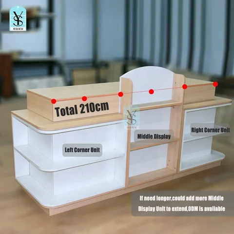 Buy 2024 New Arrival Grocery Wooden Cashier Counter Supermarket Mdf ...